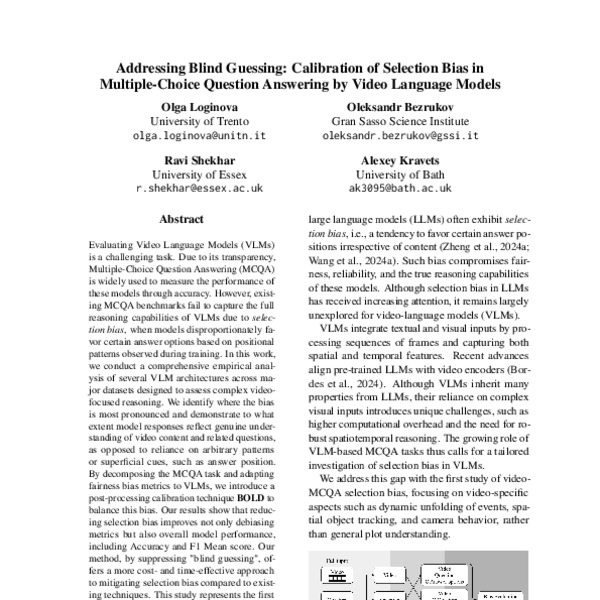 Addressing Blind Guessing: Calibration of Selection Bias in Multiple ...