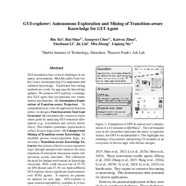 GUI-explorer: Autonomous Exploration and Mining of Transition-aware ...