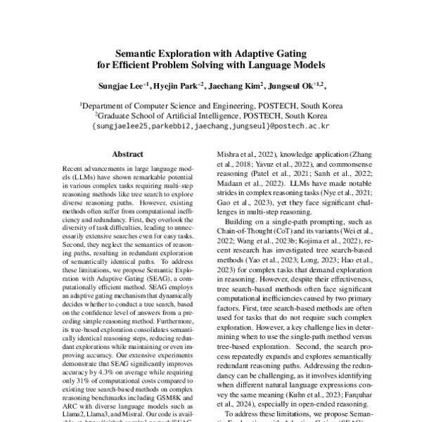 Semantic Exploration with Adaptive Gating for Efficient Problem Solving ...
