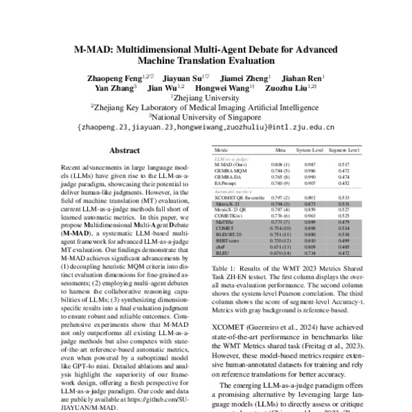 M-MAD: Multidimensional Multi-Agent Debate for Advanced Machine ...