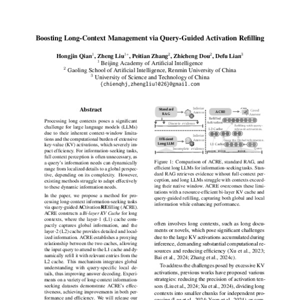 Boosting Long-Context Information Seeking via Query-Guided Activation Refilling - ACL Anthology