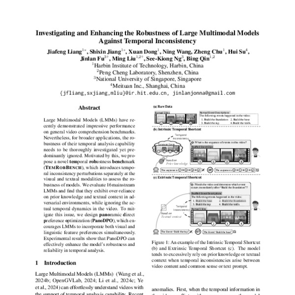 Investigating and Enhancing the Robustness of Large Multimodal Models Against Temporal ...