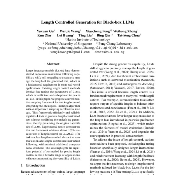 Length Controlled Generation for Black-box LLMs - ACL Anthology