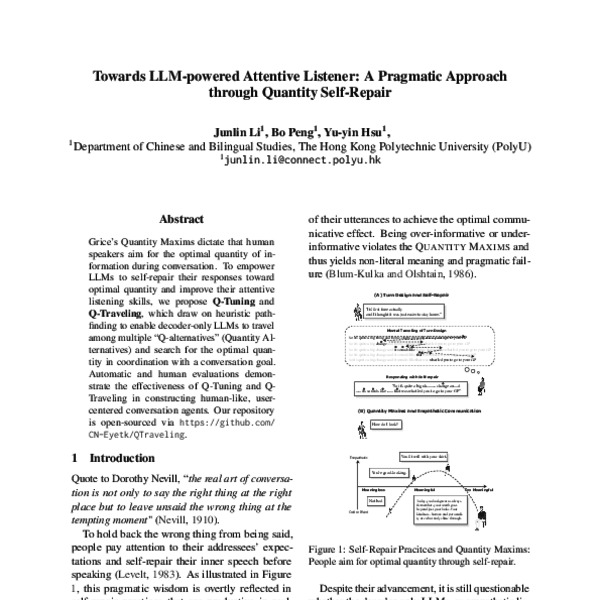 Towards LLM-powered Attentive Listener: A Pragmatic Approach through Quantity Self-Repair - ACL ...