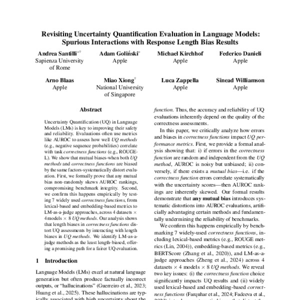 Revisiting Uncertainty Quantification Evaluation in Language Models: Spurious Interactions with ...