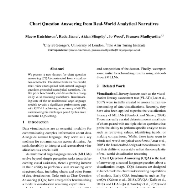 Chart Question Answering from Real-World Analytical Narratives - ACL ...