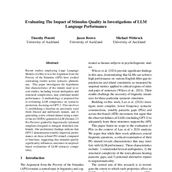 Evaluating The Impact of Stimulus Quality in Investigations of LLM ...
