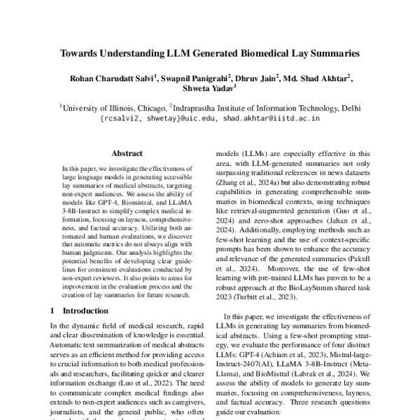 Towards Understanding LLM-Generated Biomedical Lay Summaries - ACL ...