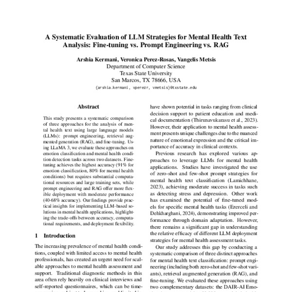 A Systematic Evaluation of LLM Strategies for Mental Health Text Analysis: Fine-tuning vs ...