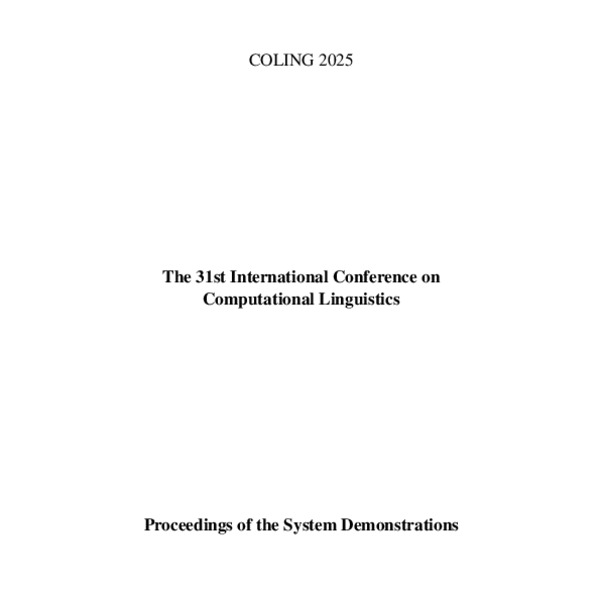 Proceedings of the 31st International Conference on Computational ...