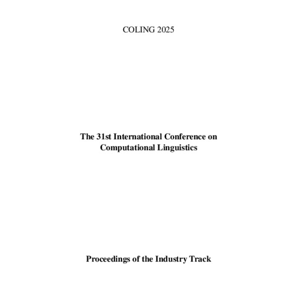 Proceedings of the 31st International Conference on Computational ...