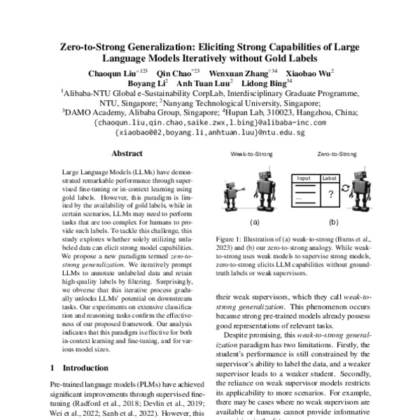 Zero-to-Strong Generalization: Eliciting Strong Capabilities of Large Language Models ...