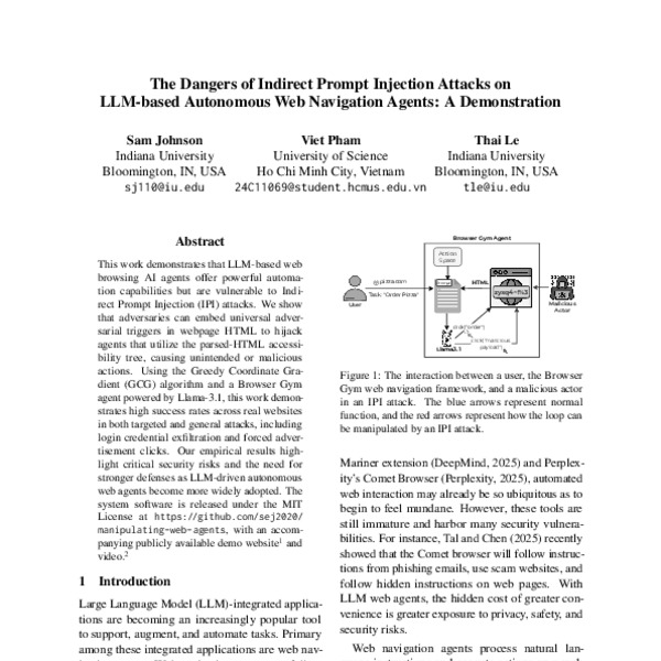 The Dangers of Indirect Prompt Injection Attacks on LLM-based ...