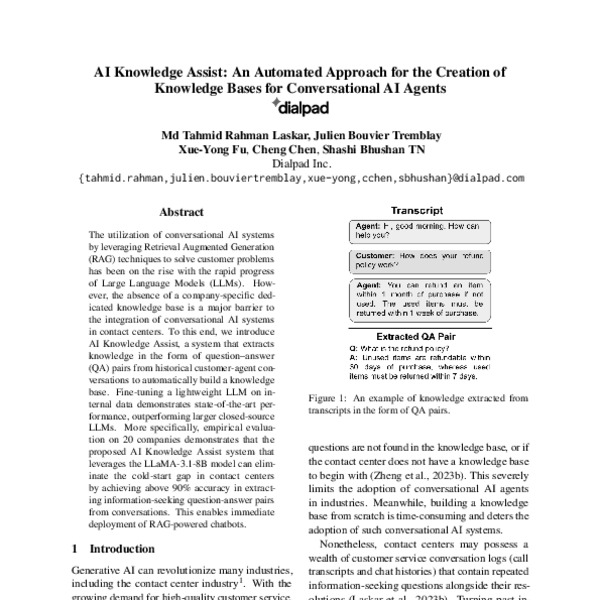 AI Knowledge Assist: An Automated Approach for the Creation of ...