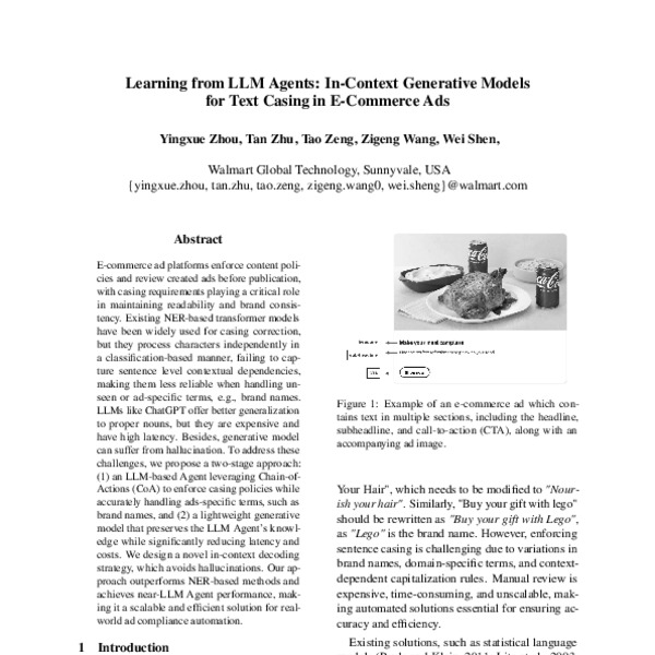 Learning from LLM Agents: In-Context Generative Models for Text Casing ...