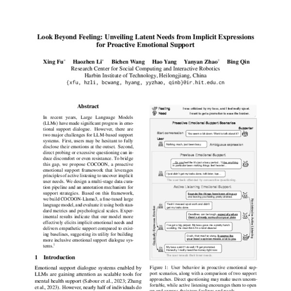 Look Beyond Feeling: Unveiling Latent Needs from Implicit Expressions ...