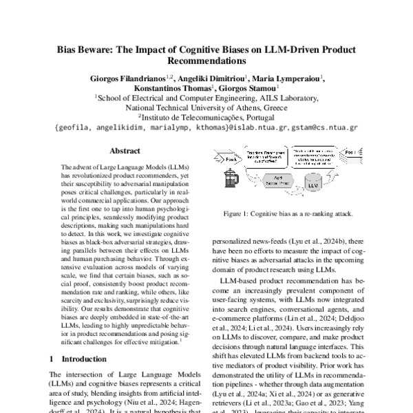 Bias Beware: The Impact of Cognitive Biases on LLM-Driven Product ...