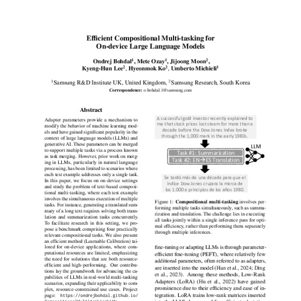 Efficient Compositional Multi-tasking for On-device Large Language ...