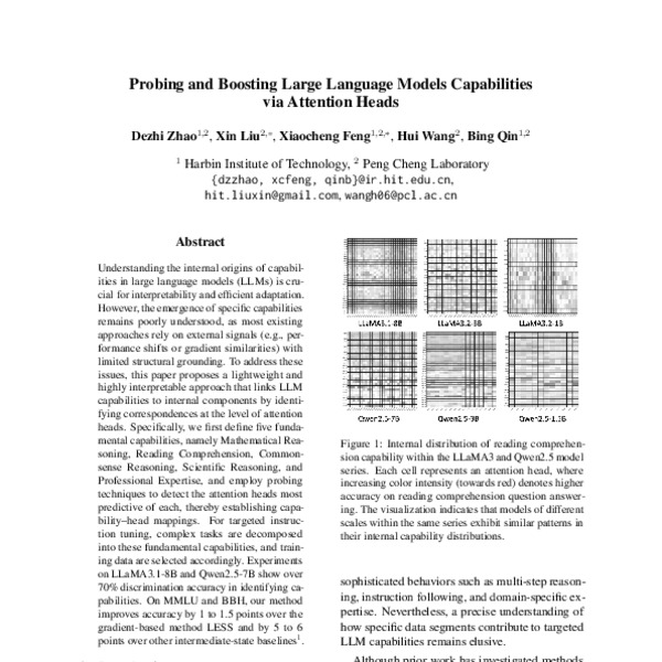 Probing and Boosting Large Language Models Capabilities via Attention ...