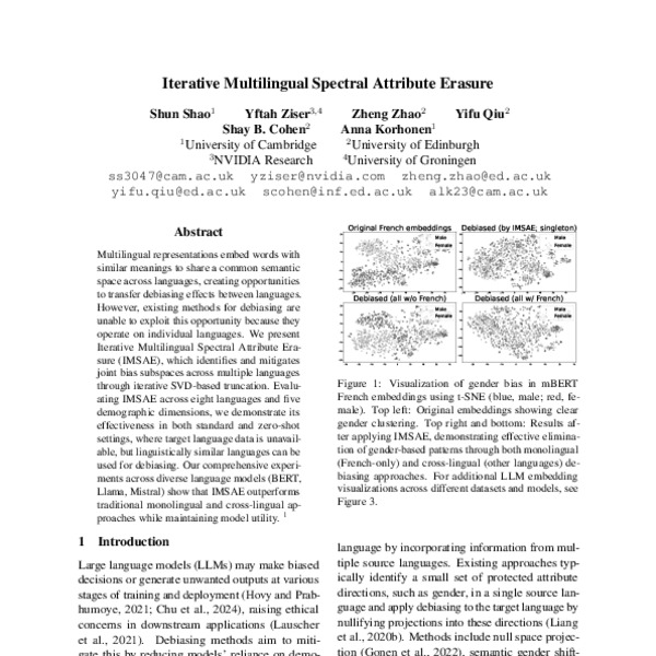 Iterative Multilingual Spectral Attribute Erasure - ACL Anthology