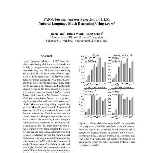FANS: Formal Answer Selection for LLM Natural Language Math Reasoning ...