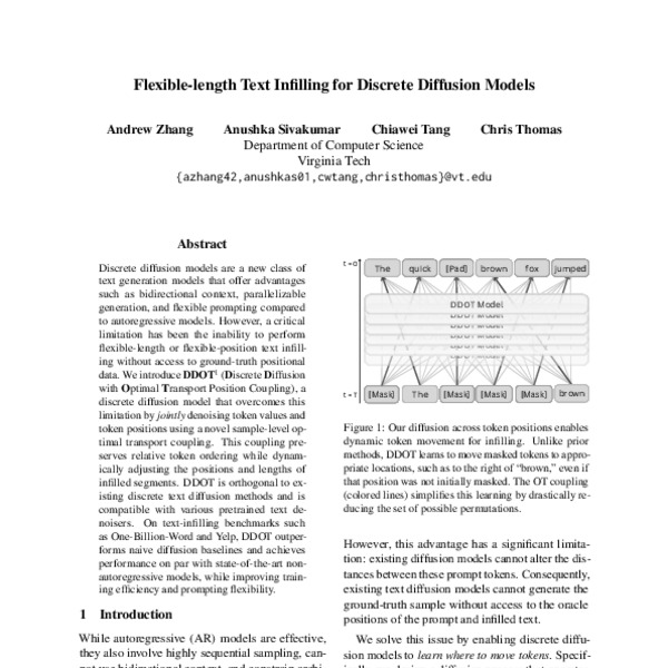 Flexible-length Text Infilling for Discrete Diffusion Models - ACL ...