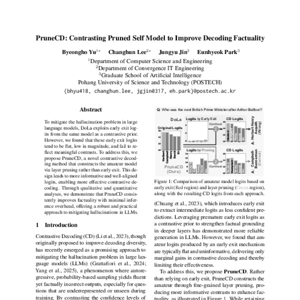 PruneCD: Contrasting Pruned Self Model to Improve Decoding Factuality ...