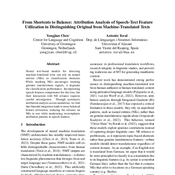 From Shortcuts to Balance: Attribution Analysis of Speech-Text Feature ...