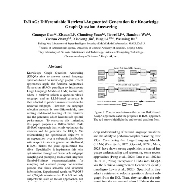 D-RAG: Differentiable Retrieval-Augmented Generation for Knowledge ...