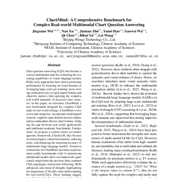 ChartMind: A Comprehensive Benchmark for Complex Real-world Multimodal ...