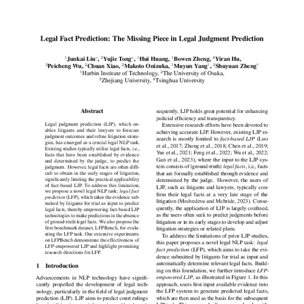 Legal Fact Prediction: The Missing Piece in Legal Judgment Prediction ...