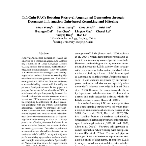 InfoGain-RAG: Boosting Retrieval-Augmented Generation through Document ...