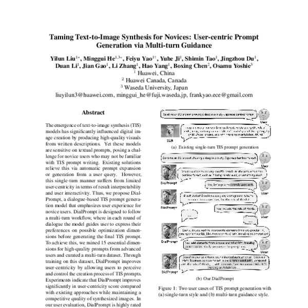 Taming Text-to-Image Synthesis for Novices: User-centric Prompt ...