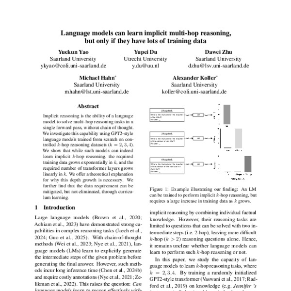 Language models can learn implicit multi-hop reasoning, but only if ...