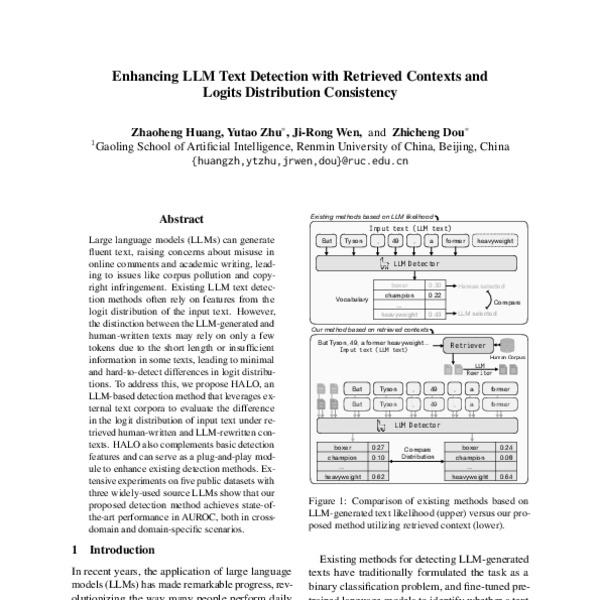 Enhancing LLM Text Detection with Retrieved Contexts and Logits ...