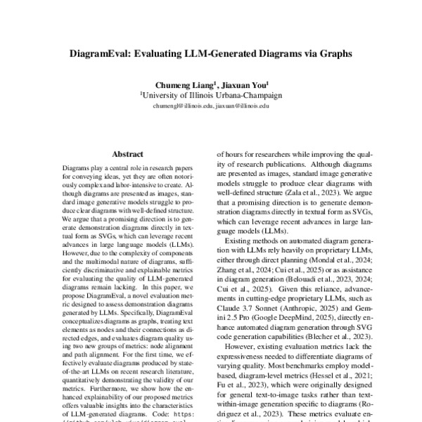 Evaluating LLM-Generated Diagrams as Graphs - ACL Anthology
