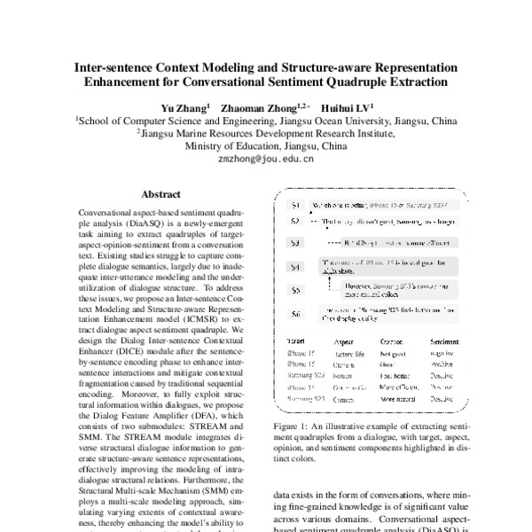 Inter-sentence Context Modeling and Structure-aware Representation ...