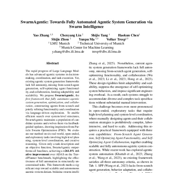 SwarmAgentic: Towards Fully Automated Agentic System Generation via Swarm Intelligence - ACL ...
