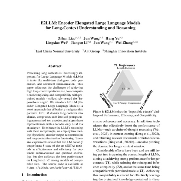E2LLM: Encoder Elongated Large Language Models for Long-Context ...