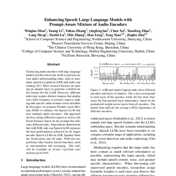 Enhancing Speech Large Language Models with Prompt-Aware Mixture of ...