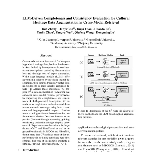 LLM-Driven Completeness and Consistency Evaluation for Cultural ...