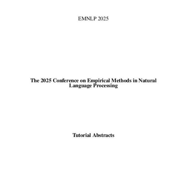 Proceedings of the 2025 Conference on Empirical Methods in Natural ...