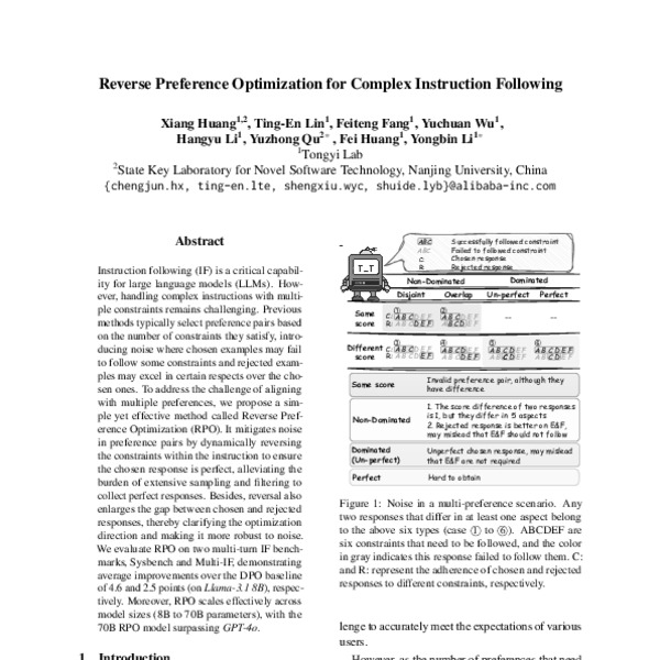Reverse Preference Optimization for Complex Instruction Following - ACL ...