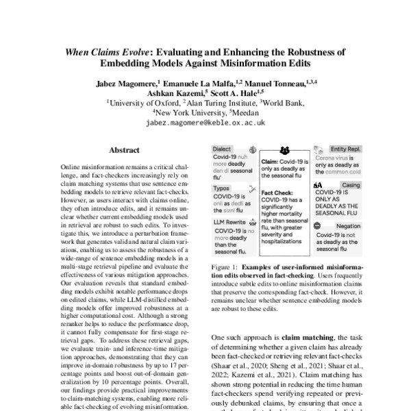 When Claims Evolve Evaluating And Enhancing The Robustness Of Embedding Models Against