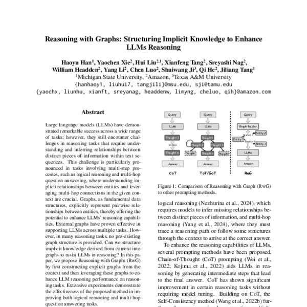 Reasoning With Graphs Structuring Implicit Knowledge To Enhance Llms Reasoning Acl Anthology