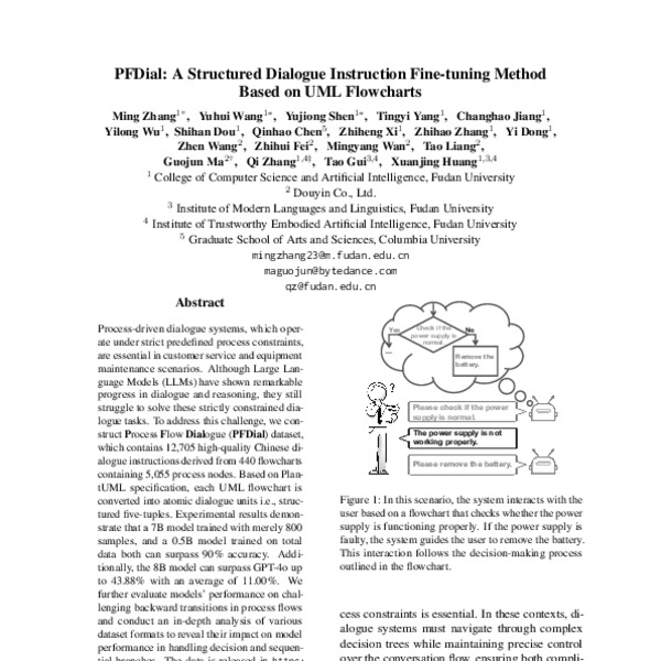 PFDial: A Structured Dialogue Instruction Fine-tuning Method Based on ...