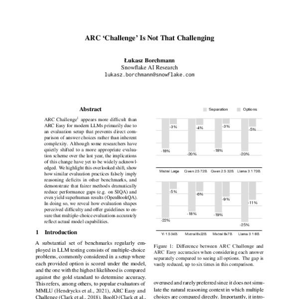 ARC ‘Challenge’ Is Not That Challenging - ACL Anthology