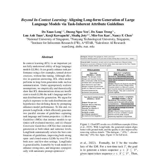 Beyond In-Context Learning: Aligning Long-form Generation of Large Language Models via Task ...