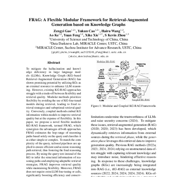 FRAG: A Flexible Modular Framework for Retrieval-Augmented Generation ...