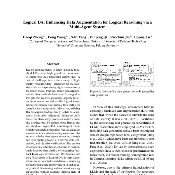 Logical DA: Enhancing Data Augmentation for Logical Reasoning via a Multi-Agent System - ACL ...
